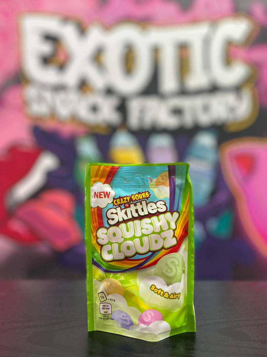 Skittles Crazy Sours Squishy Clouds – Exotic Snack Factory Skittles Crazy Sours Squishy Clouds – Exotic Snack Factory