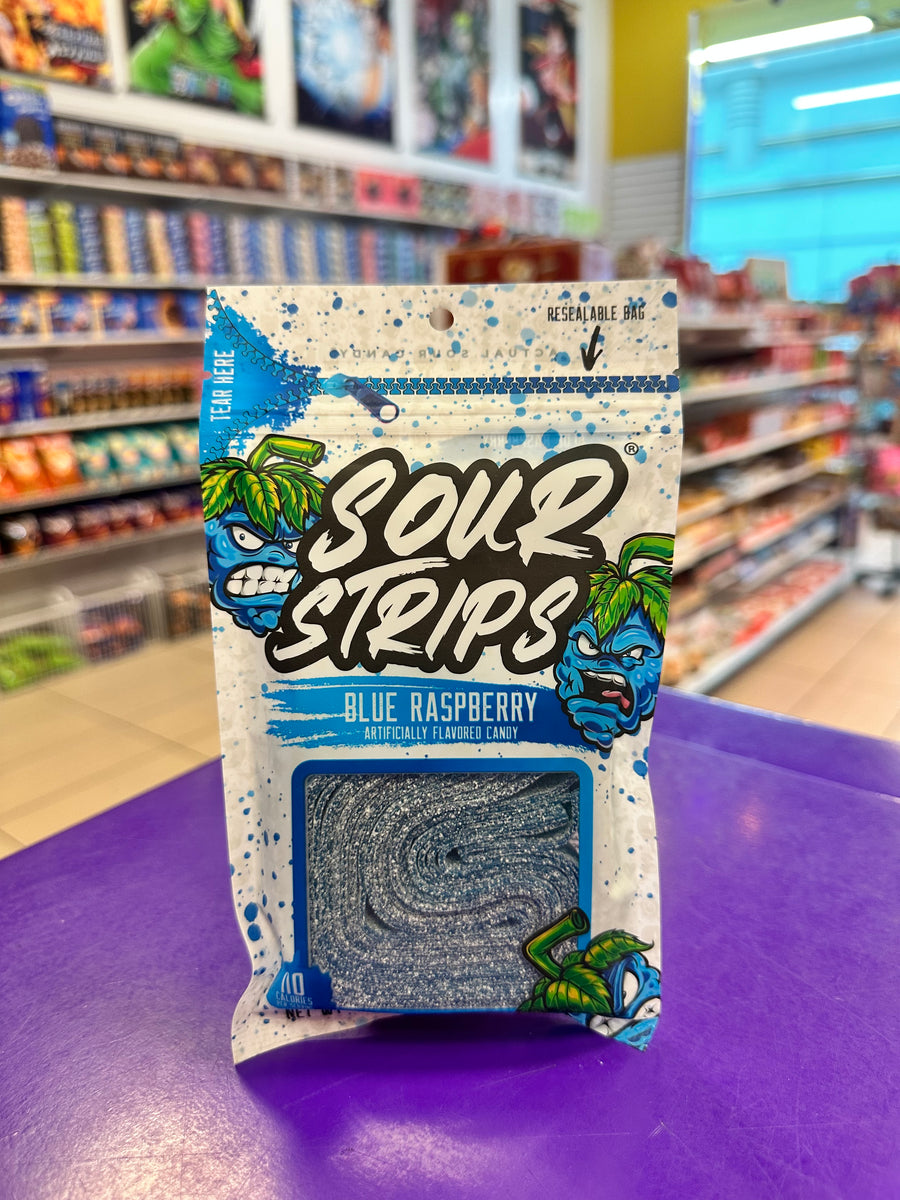Sour Strips Blue Raspberry – Exotic Snack Factory