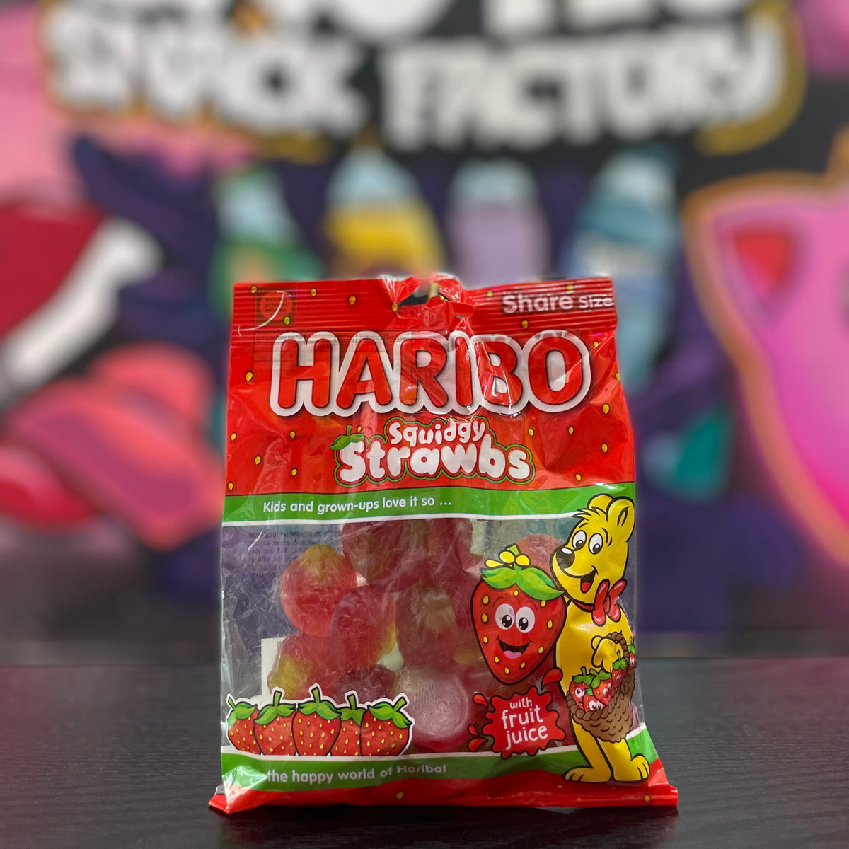 Haribo Squidgy Strawbs (UK) – Exotic Snack Factory